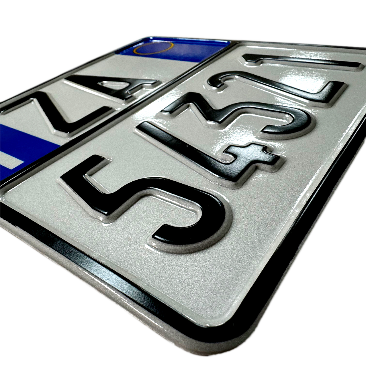 La Vera Targa, Replica Targa Moto Europea Catarifrangente in Rilievo c ...