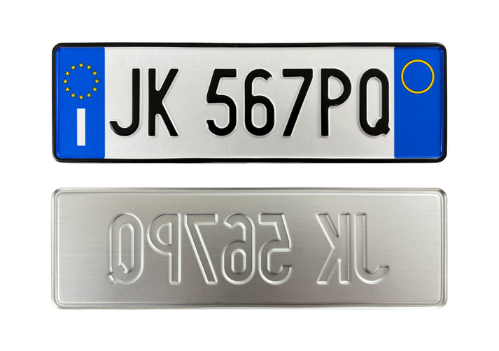 La Vera Targa, Replica Targa Anteriore Europea Catarifrangente in Rili ...